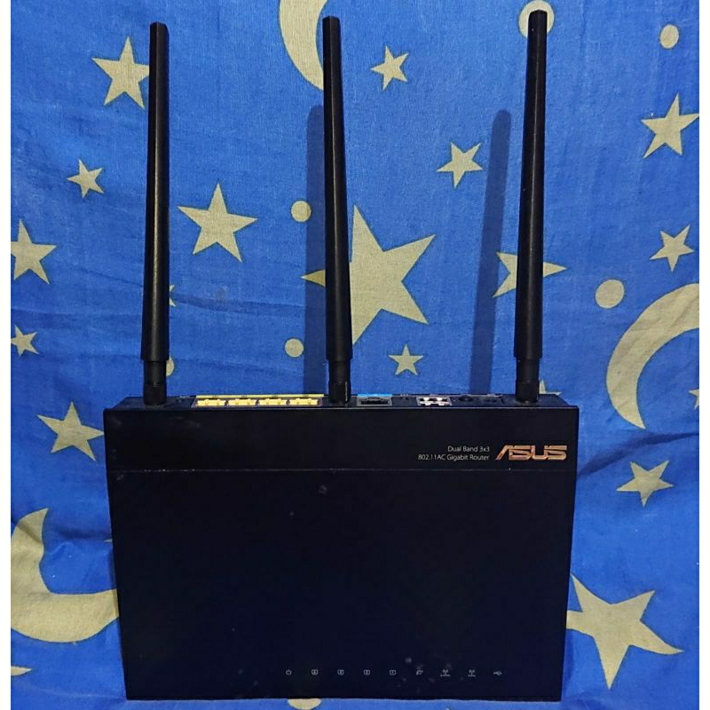 Jual ASUZ RT-AC66U ROUTER Wi-Fi Dual-Band 3x3 Port Lan Sudah Gigabite (Unit & Adaptor) | Shopee ...