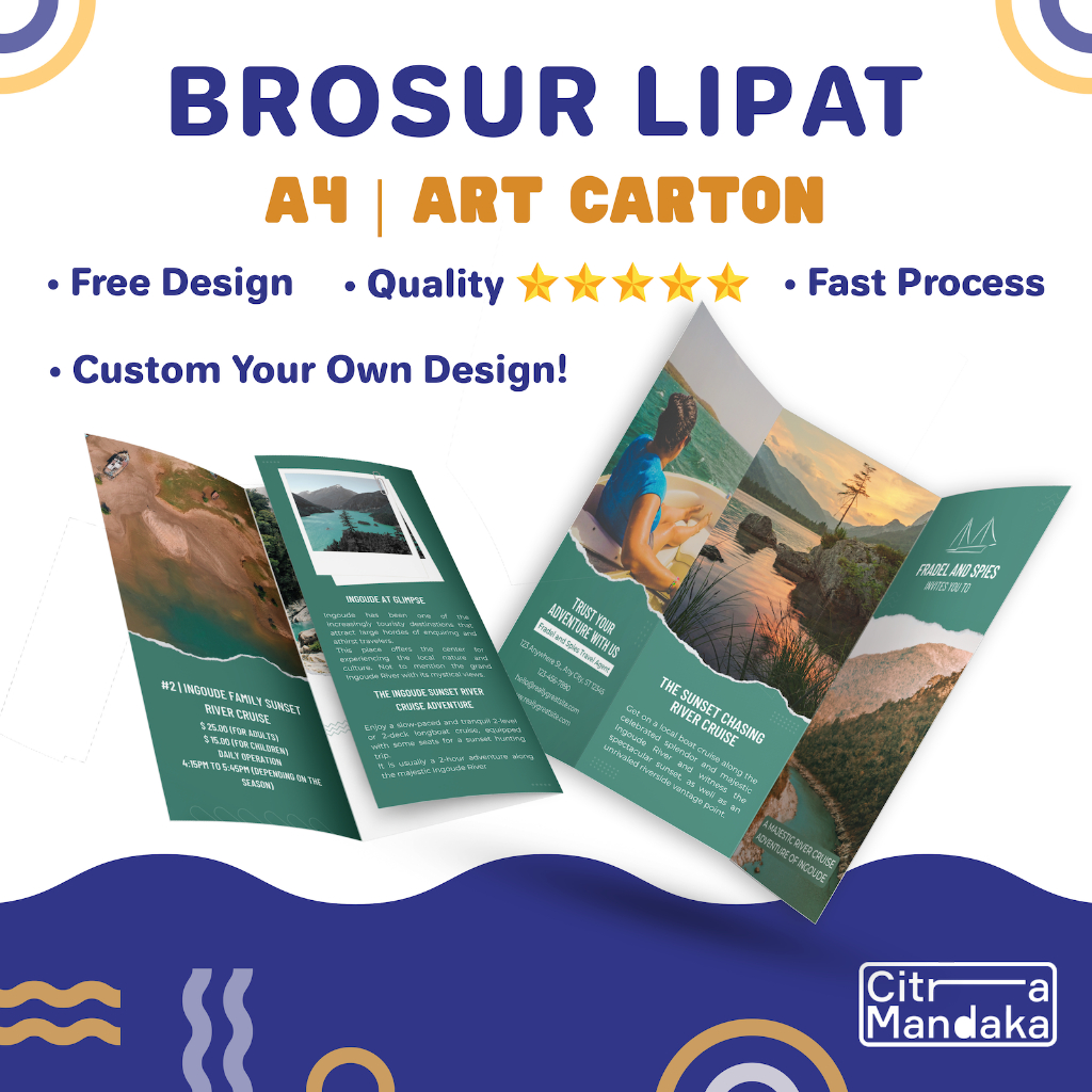 Jual Print Leaflet A4 | Cetak Brosur Lipat Art Carton | Shopee Indonesia