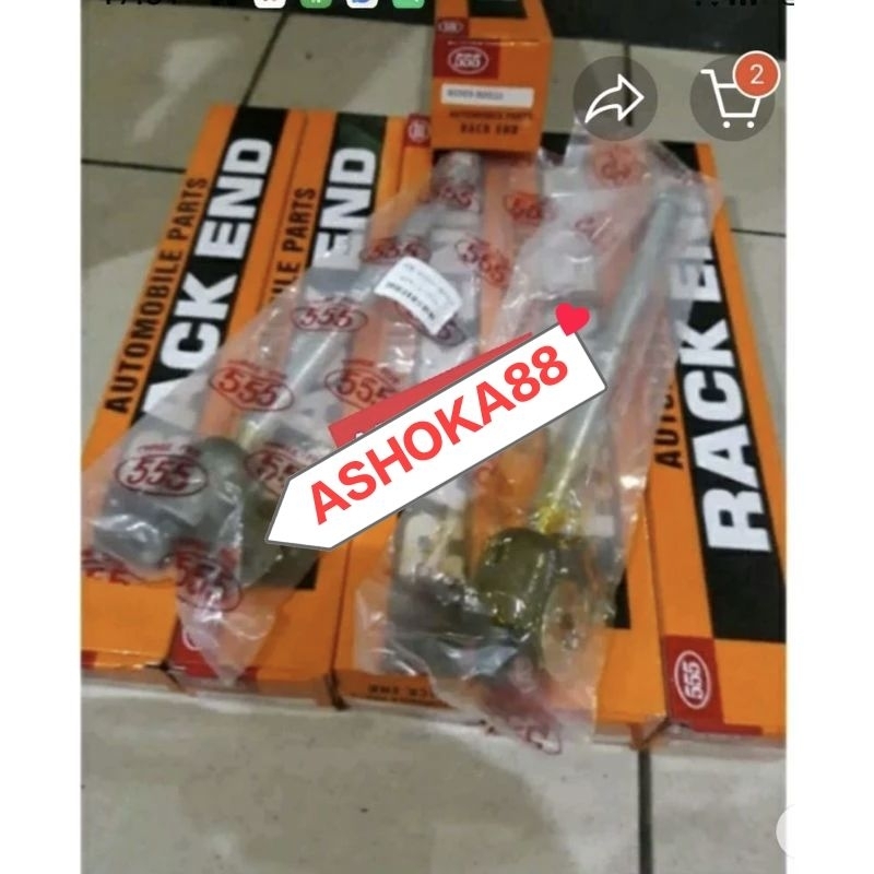 Jual RACK END/LONG TIE ROD INNOVA HILUX FORTUNER ASLI 555 JAPAN ...
