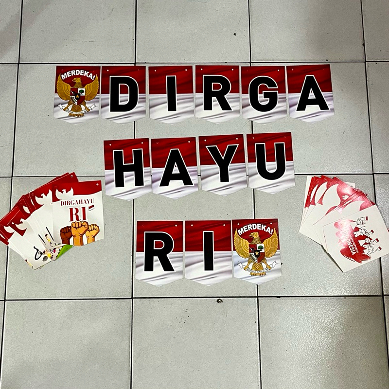 Jual Banner bendera merah putih segilima benner 17 agustus banner ...