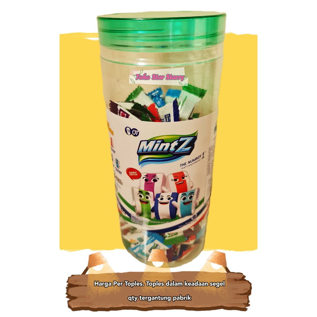 Jual [Per Botol] Mintz Permen Grapemint 2,3gr Permen viral Orang Tua OT peppermint peppermintz ...