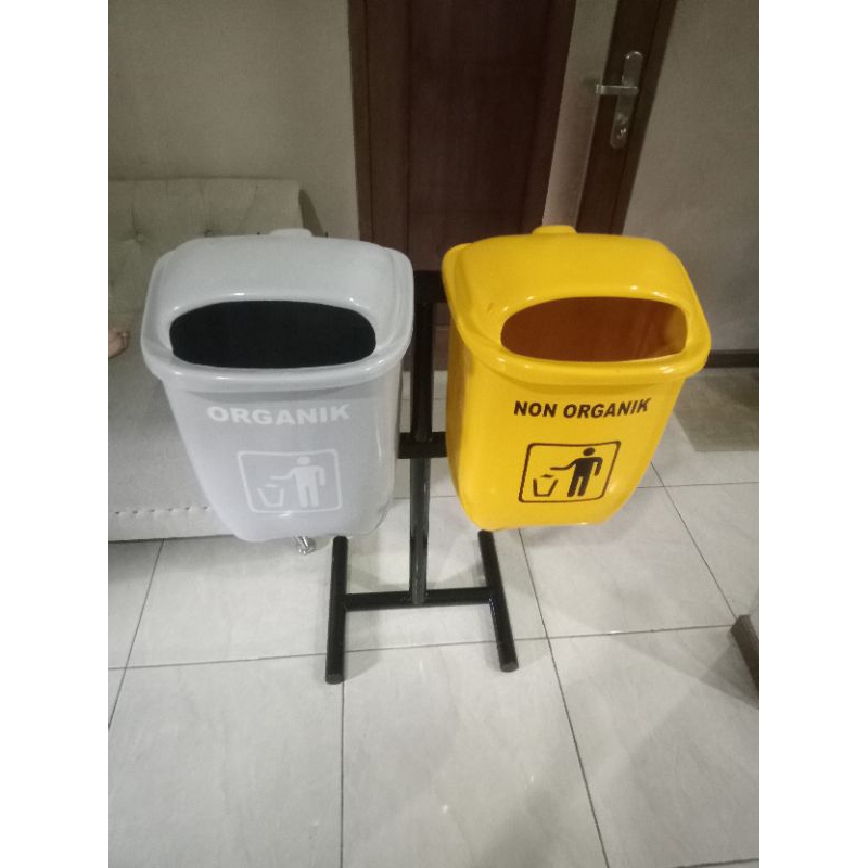 Jual tempat sampah 40 liter bentuk oval, tong sampah, tempat sampah ...