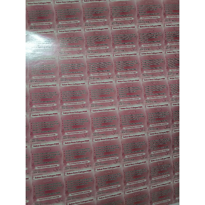 Jual sticker sabun viral 27gr isi 70pc sudah potongan | Shopee Indonesia