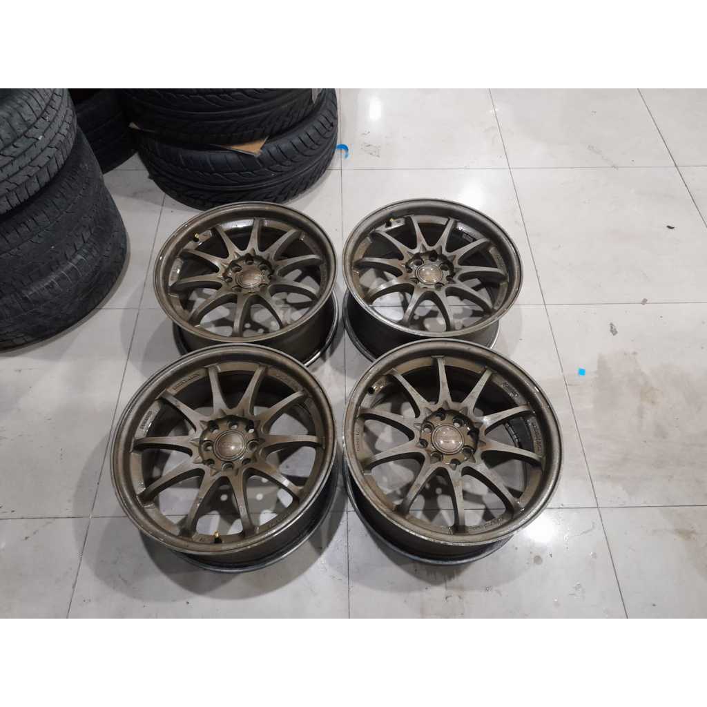 Jual VELG MOBIL CE28 RING 17 LEBAR 7,5 PCD 4X100 4X114 BEKAS BUAT MOBIL CITY VIOS XENIA LIVINA ...