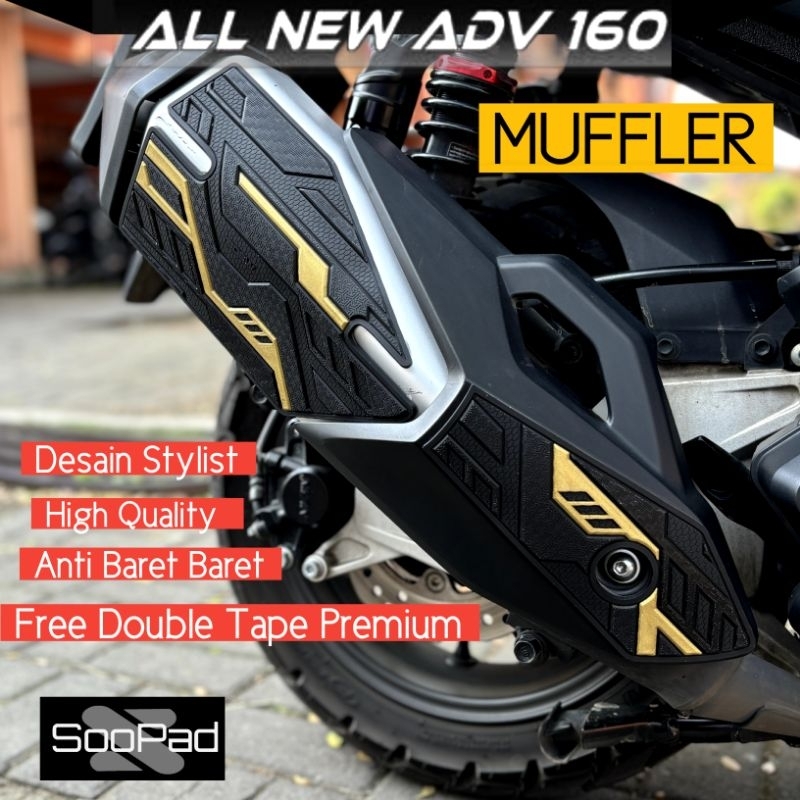 Jual Cover Knalpot Adv 160 Aksesoris Muffler Body Protector Bahan Karet ...