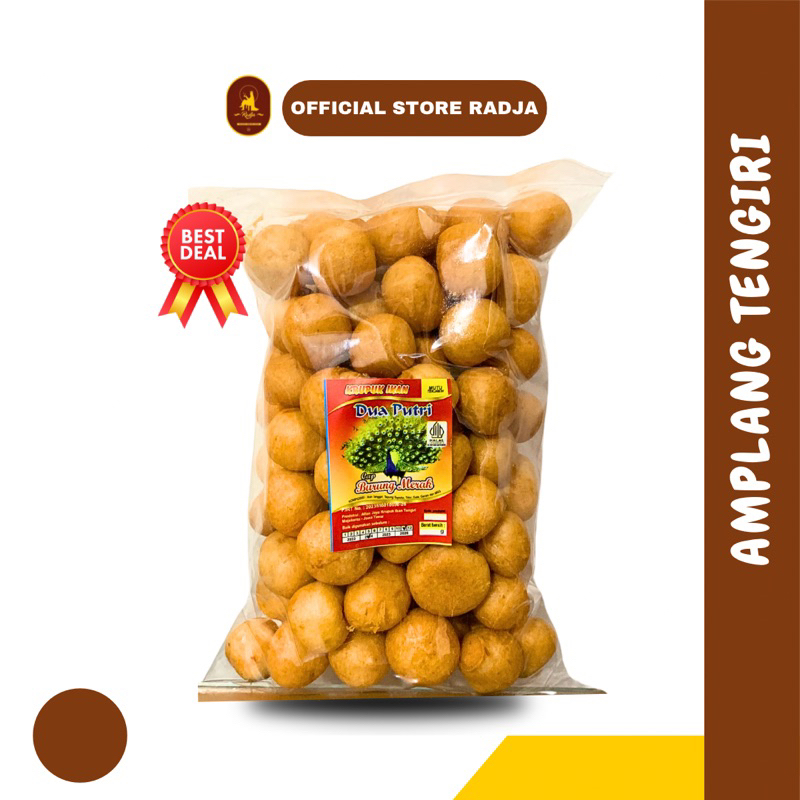 Jual [200gr] Amplang Ikan Tengiri Kerupuk Ikan Dua Putri Kerupuk ...