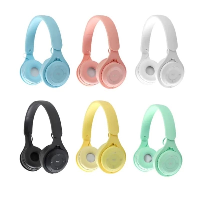 Jual Headphone Bluetooth Y08 Wireless Headset Bando Macaron Super Bass ...