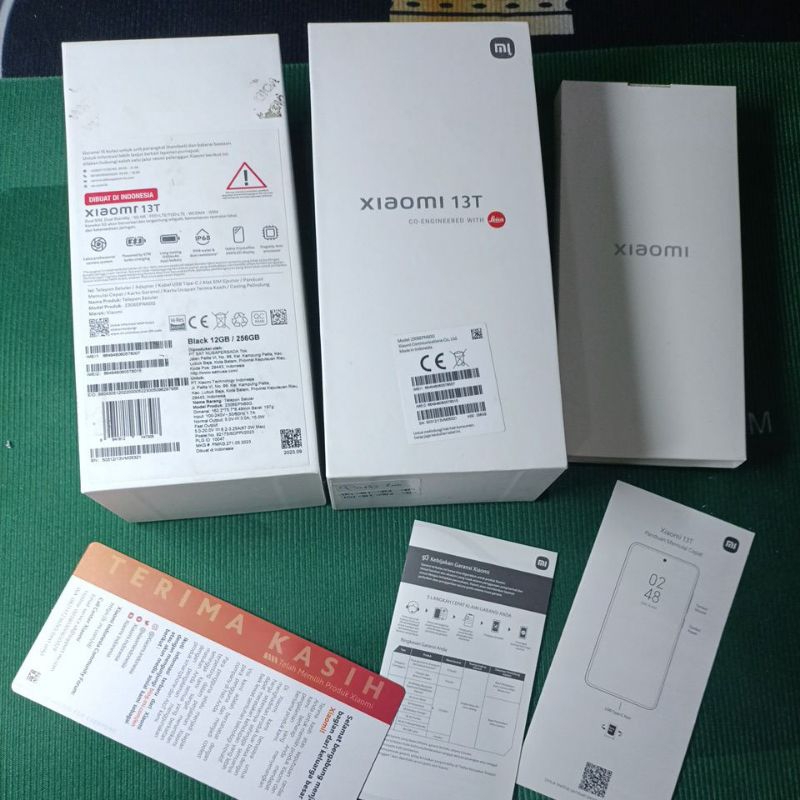 Jual DUS BOX KOTAK XIAOMI 13T 5G ASLI COPOTAN ORIGINAL(TIDAK ADA HP NYA ...