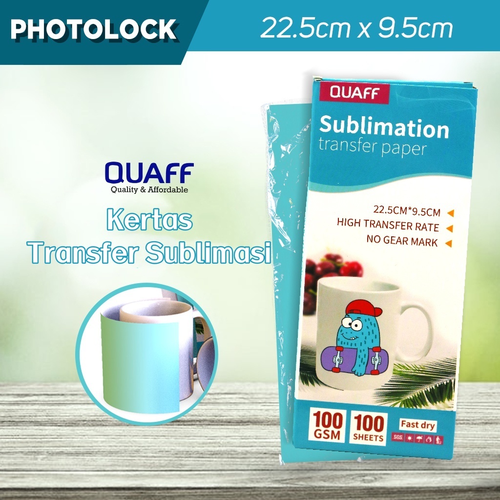Jual Kertas Sublimasi 100gsm untuk Mug 100 lembar Sublimation Paper for ...