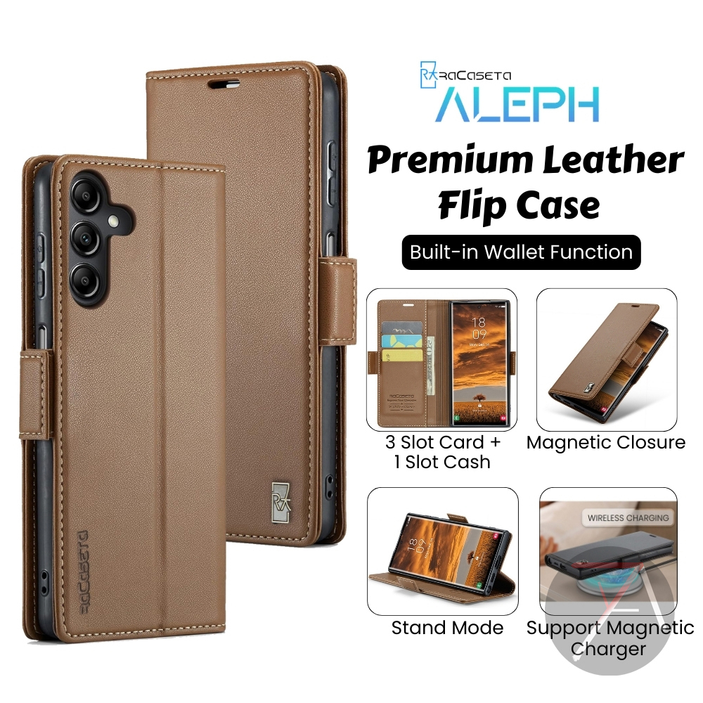 Jual raCaseta ALEPH Flip Case untuk Samsung Galaxy A56 A36 A26 A16 A55 A54 A52s A35 A34 A25 A15 ...