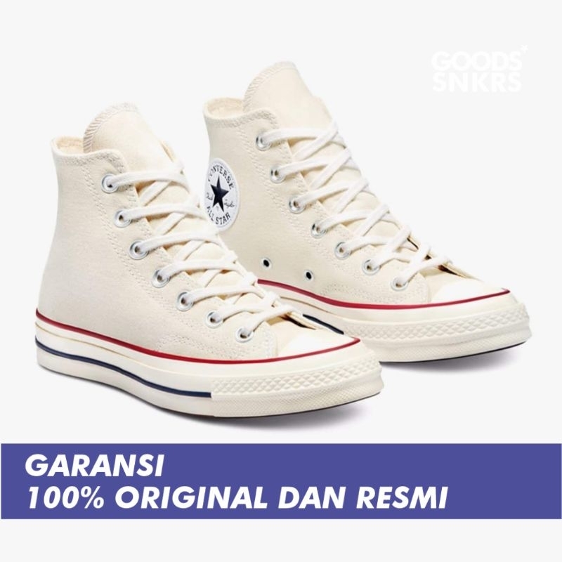 Jual Converse Chuck Taylor 70s High White Parchment Original | Shopee ...