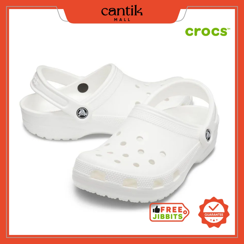 Jual [COD] Sendal Crocs Original Classic Clog Putih - CM | Shopee Indonesia