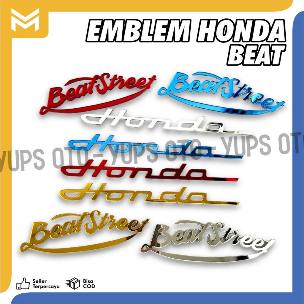 Jual EMBLEM HONDA BEAT STREET AKRILIK 3D LOGO TIMBUL TEBAL 2 MM ...