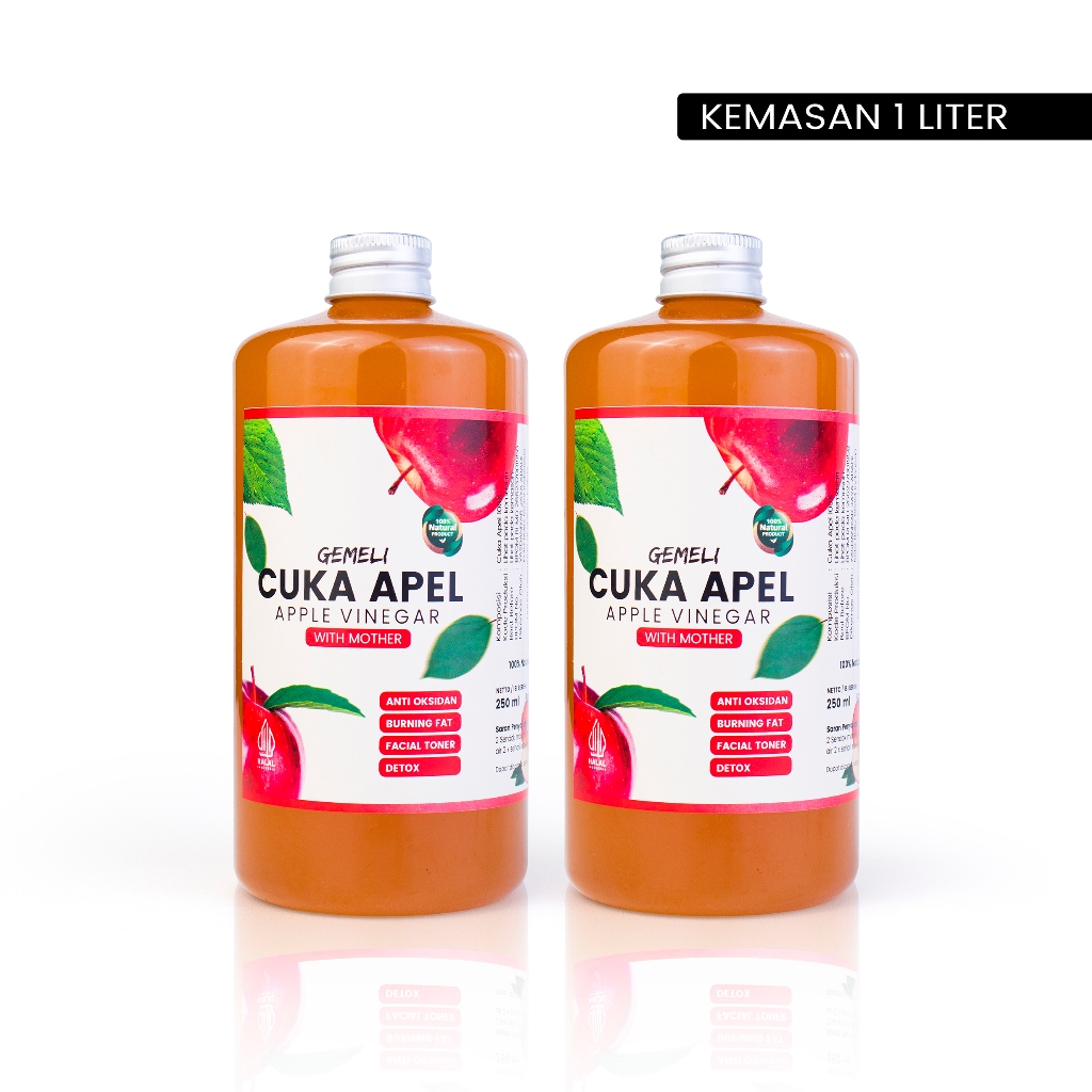 Jual Cuka Apel Original 1000ml With Mother | Shopee Indonesia