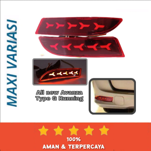 Jual Lampu Led Reflektor Bumper Belakang All New Avanza Type G | Shopee ...