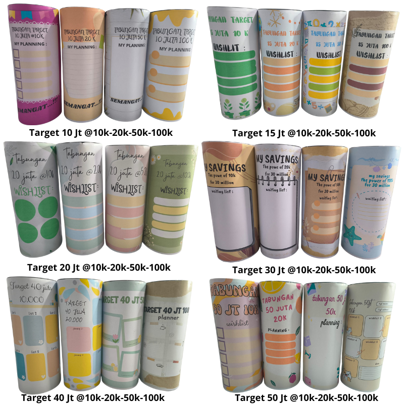 Jual CELENGAN TARGET PERMANEN JUMBO 28 CM X 11 CM XXL 100 JUTA 50 JUTA ...