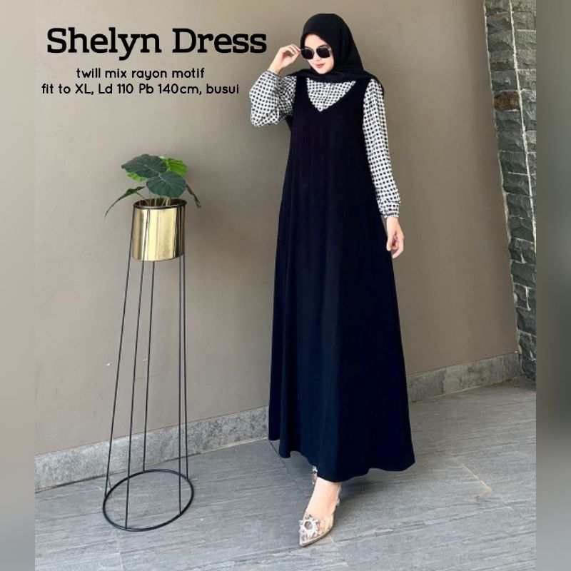 Jual Shelyn Dress/ Fajar Grosir Busana/ Dress Wanita | Shopee Indonesia