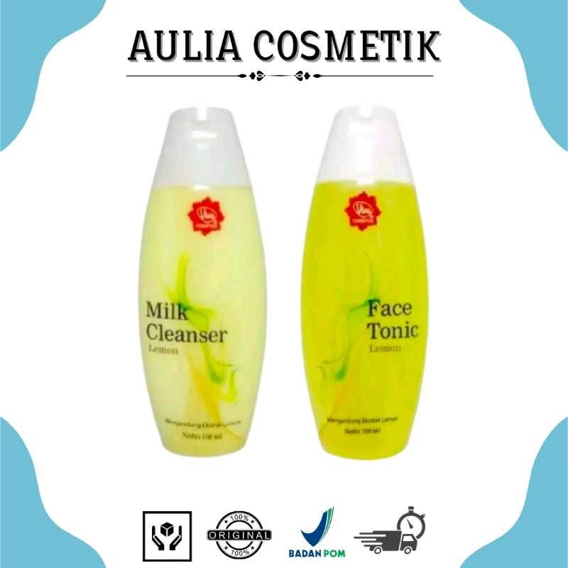 Jual VIVA FACE TONIC & MILK CLEANSER LEMON 100mL | Shopee Indonesia