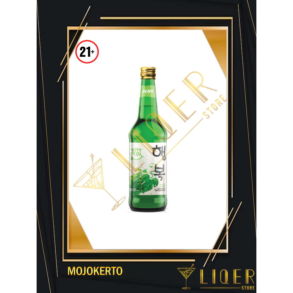 Jual Happy Soju Green grape - Soju botol rasa Anggur 360ml | Shopee ...