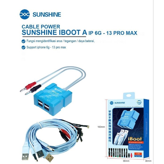 Jual KABEL POWER SUNSHINE IBOOT A IP 6G-13 PRO MAX | Shopee Indonesia