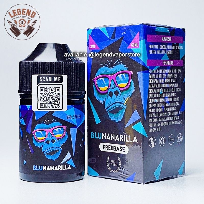 Jual FREEBASE - LIQUID BLUNANARILLA Banana Blueberry Smoothies 60ML ...