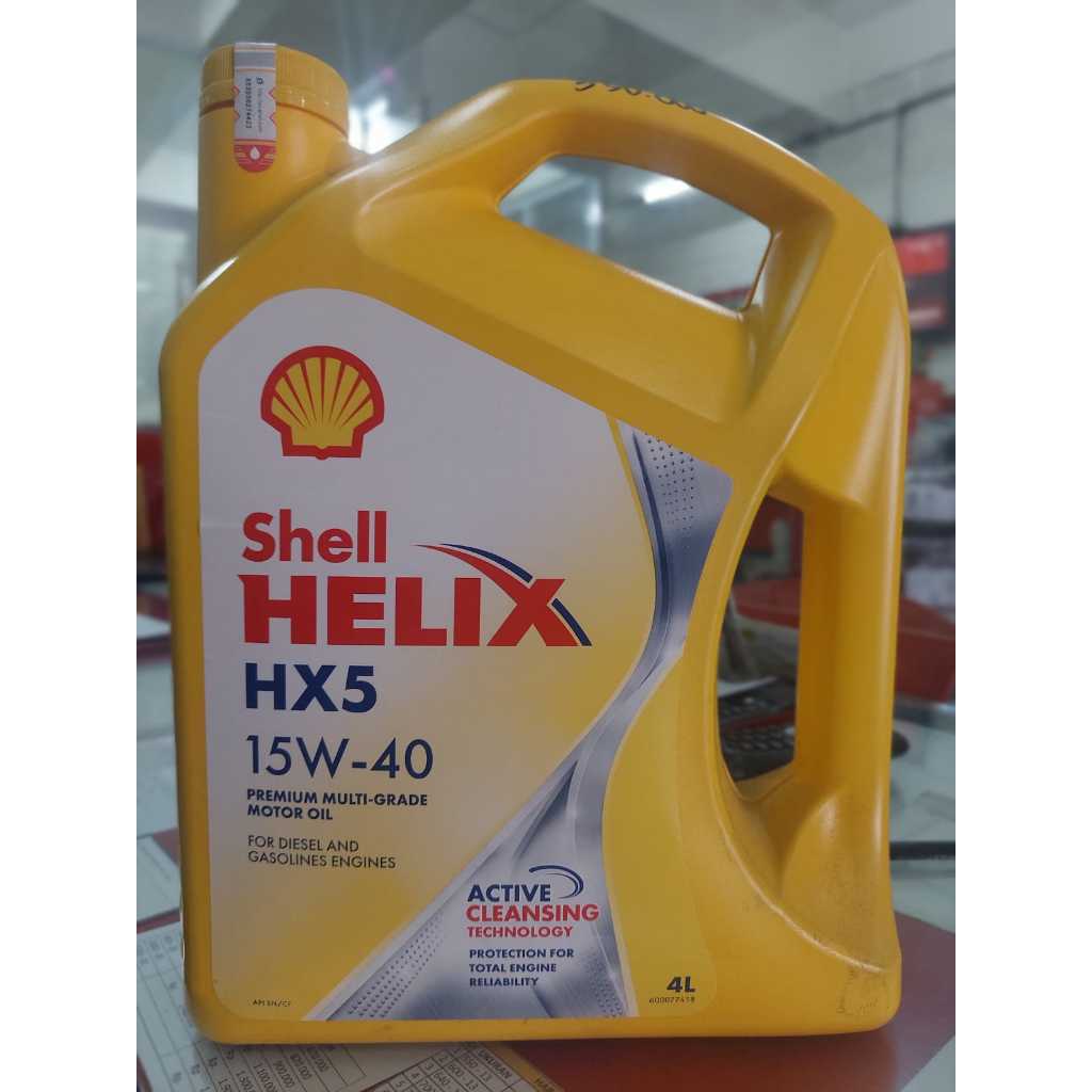 Jual Oli Shell Helix HX5 Plus 15w 40 1 galon oli mobil bensin & diesel ...