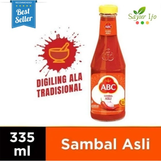 Jual ABC Saus Sambal Asli 335 ML / Botol Chili Sauce Cabai Sambel Saos ...