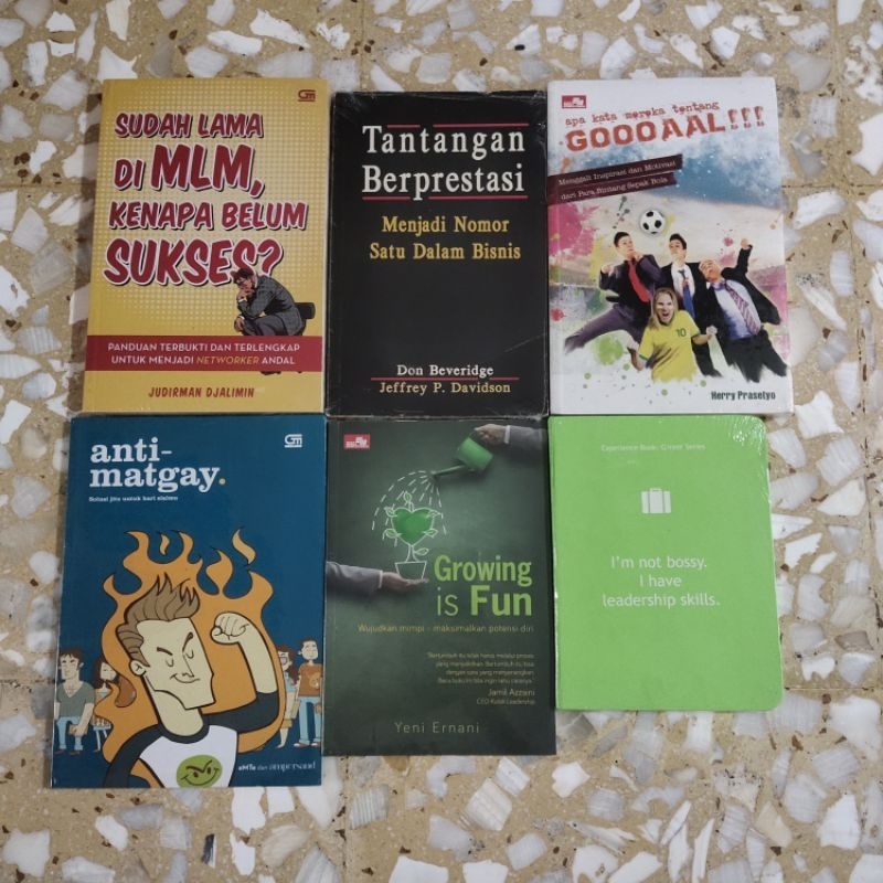 Jual BUKU MOTIVASI / PENGEMBANGAN DIRI / TANTANGAN BERPRESTASI / ANTI - MATGAY | Shopee Indonesia