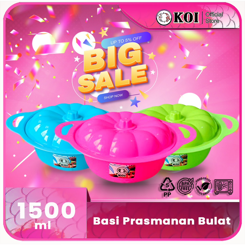 Jual Koi Official - Tempat Sayur Bulat bahan Plastik Basi Sayur Wadah ...