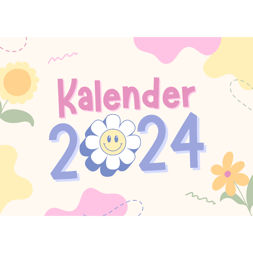 Jual Kalender Meja Ukuran A6 Estetik / print calendar Aesthetic Custom ...