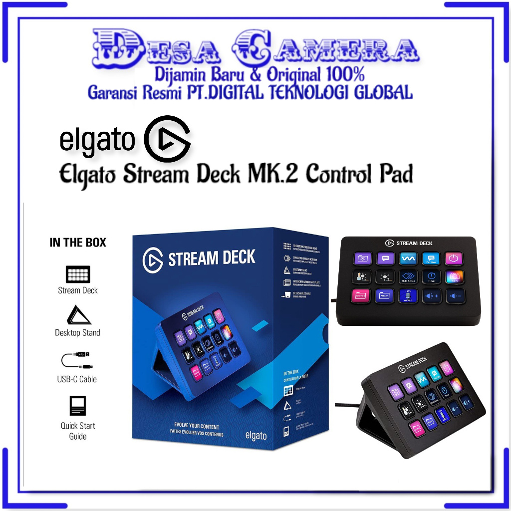 Jual Elgato Stream Deck MK.2 Control Pad Garansi Resmi | Shopee Indonesia