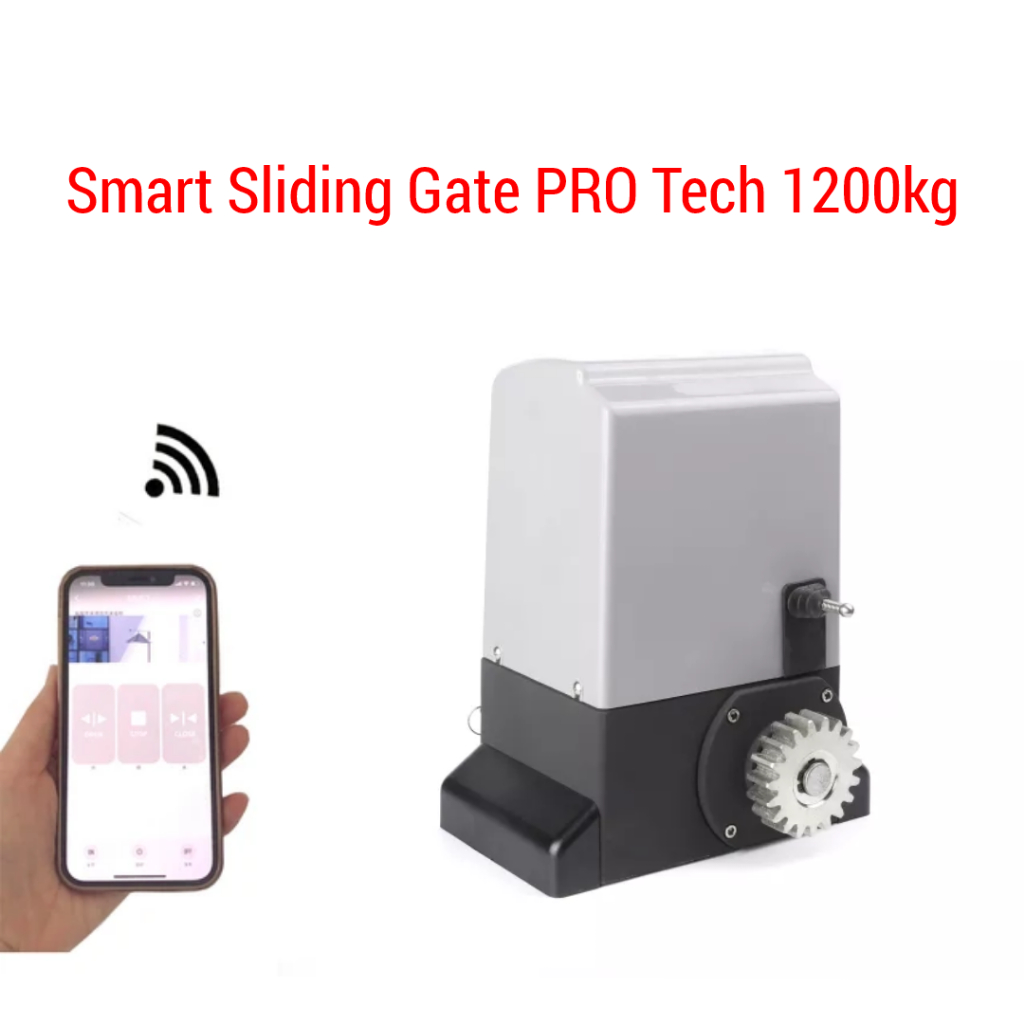 Jual Smart Sliding Gate PRO Tech 1200kg Mesin Pembuka Pintu Gerbang ...