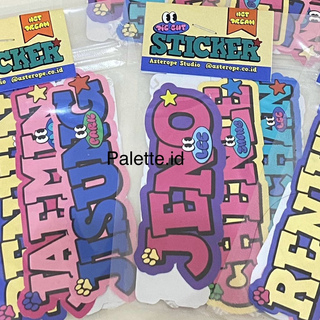 Jual STICKER PACK NCT DREAM NAME JENO MARK JAEMIN HAECHAN RENJUN CHENLE ...