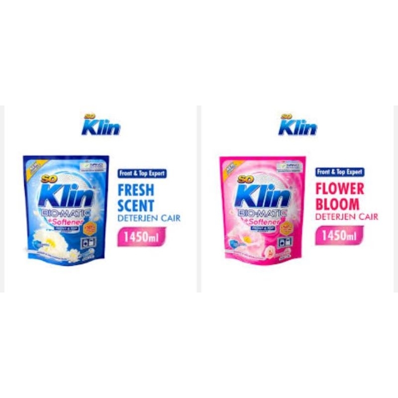Jual So Klin Bio Matic + Soft Top Front Load Fresh Scent 1600 ML/1450 ...