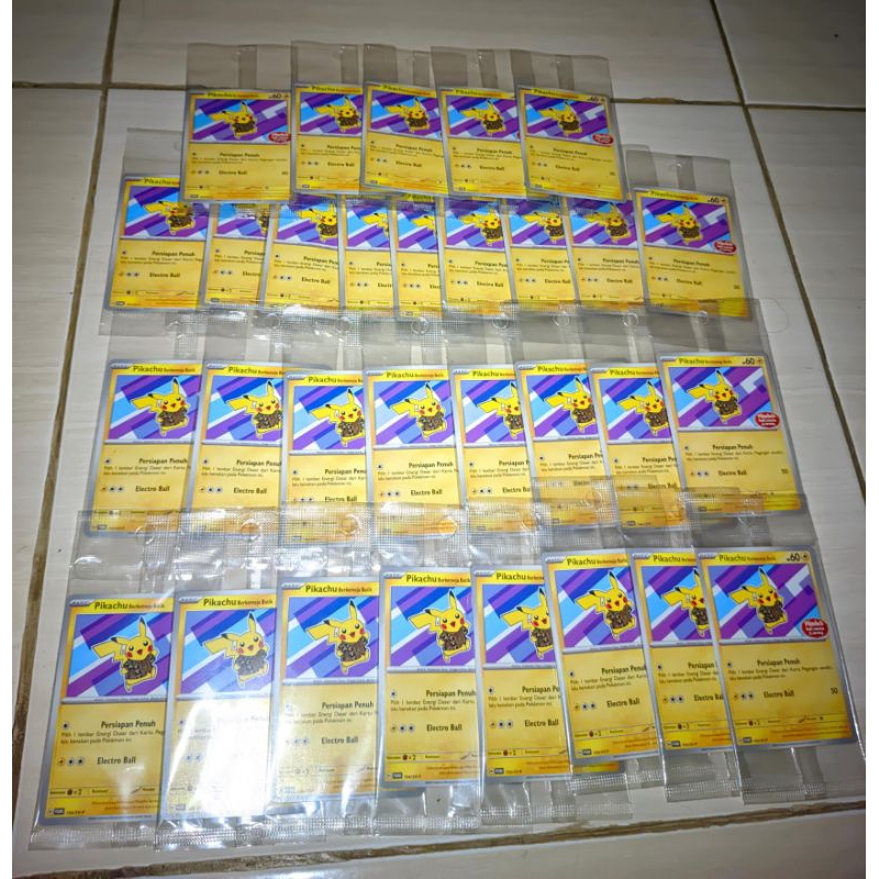 Jual Pikachu Berkemeja Batik Indonesia Journey Kartu Pokemon Promo edisi XATU. Official Pokemon ...