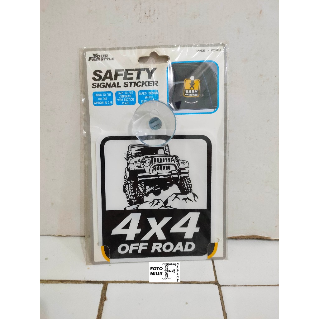 Jual Car Signboard Tempelan Kaca Mobil 4x4 Offroad Jeep Sign Board ...