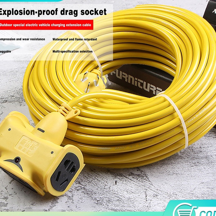Jual Tawaran Extension Cord Socket With Cable Extralong Plugin Strip 1 ...