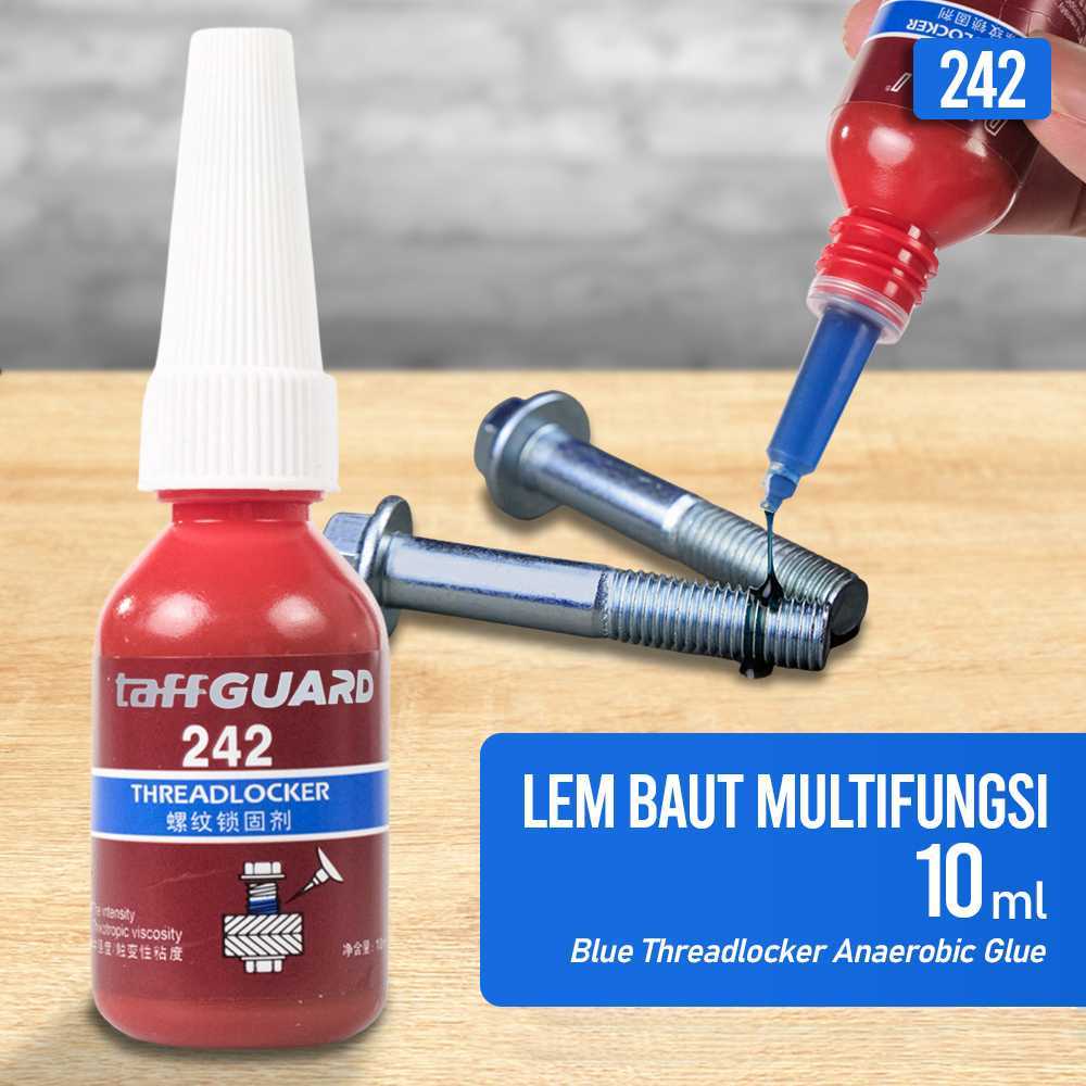Jual TC-DA1 TaffGUARD Lem Baut Multifungsi Blue Threadlocker Anaerobic Glue 10ml - 242 | Shopee ...