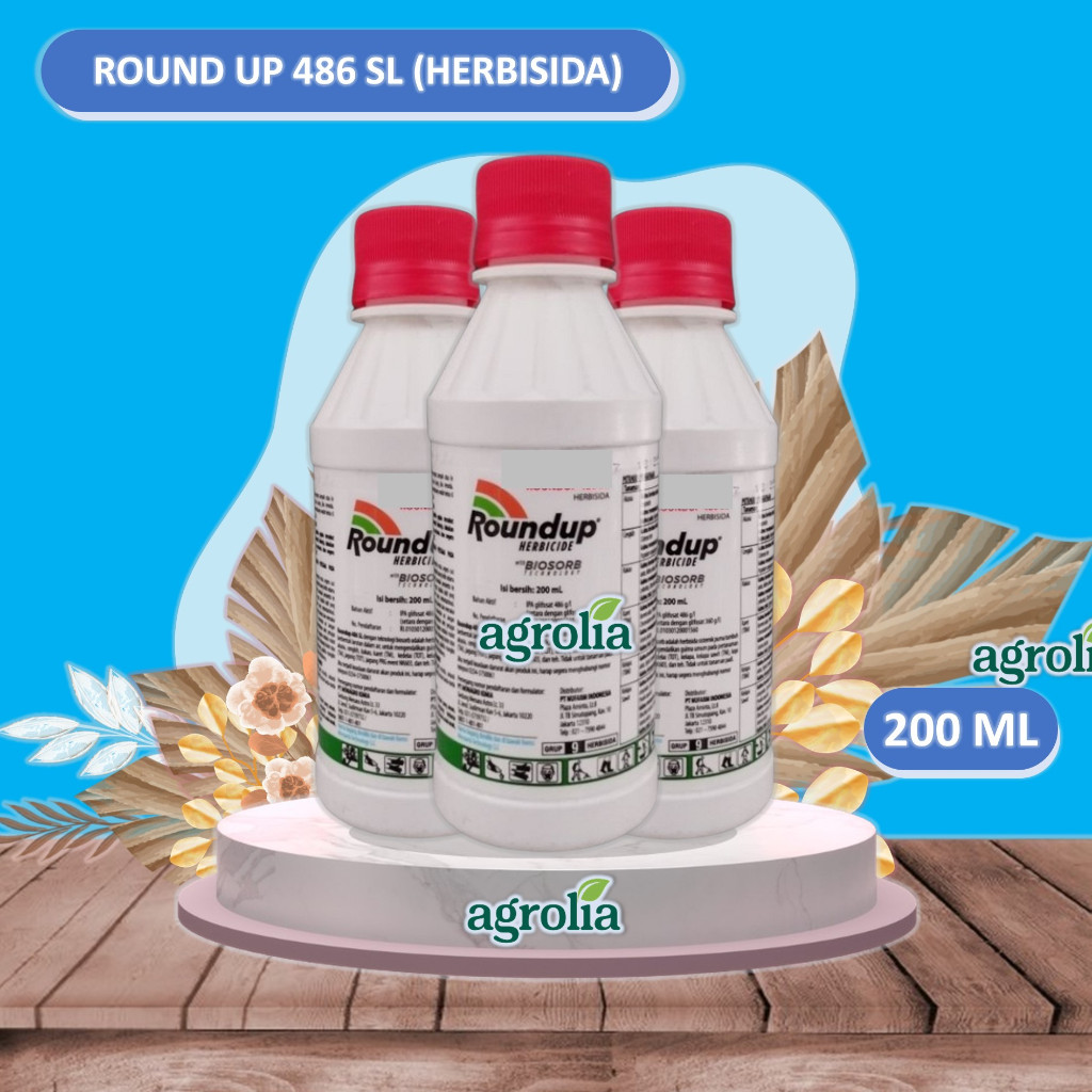 Jual ROUNDUP 486SL 200ML - HERBISIDA | OBAT PEMBASMI RUMPUT LIAR ...