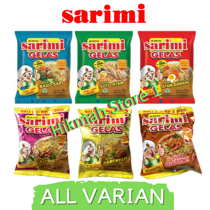 Jual Sarimi Gelas Renceng - Mie Instant - Mie Gelas - GROSIR | Shopee ...