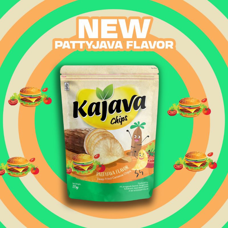 Jual KAJAVA CHIPS | PATTYJAVA FLAVOUR Keripik Singkong Berbagai Rasa 225gr | Shopee Indonesia
