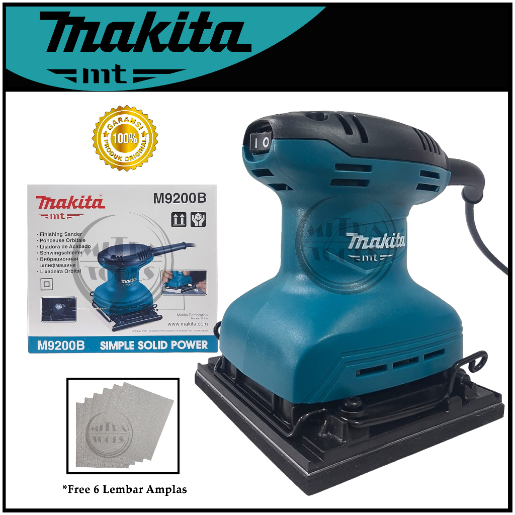 Jual MAKITA M09200B / MAKTEC MT-925 Mesin Amplas / Palm Sander M 09200 ...