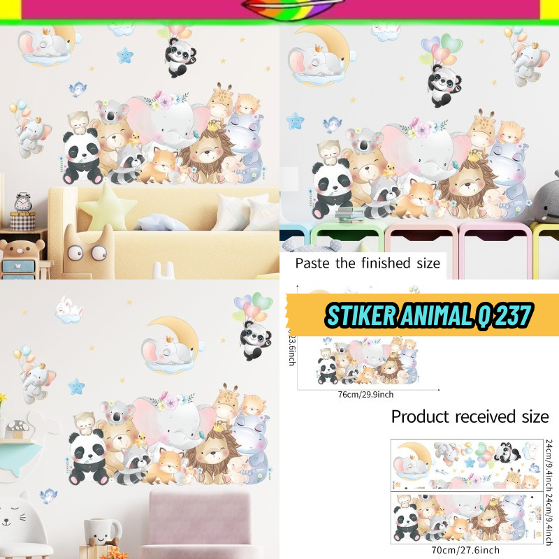Jual Wallsticker Wall Stiker Sticker Dinding Motif Gambar Animal ...