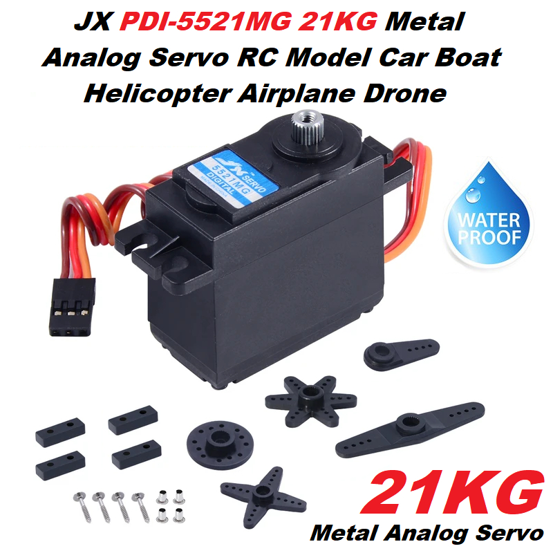 Jual JX PDI-5521MG 21kg Metal Digital Metal Gear Servo RC Model Car ...