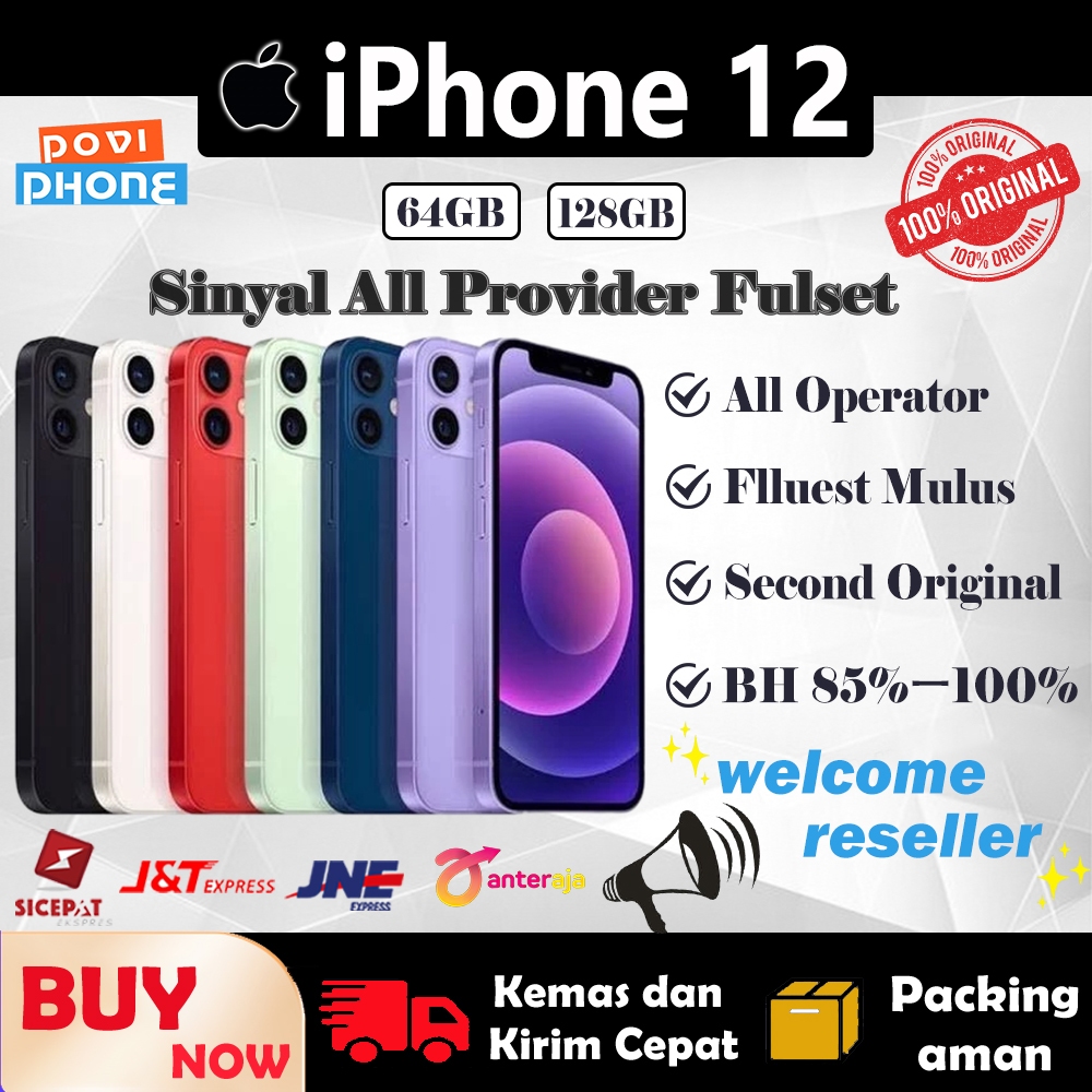 Jual IPhone12 64gb 128gb Fullset Lcd Original Mulus Second | Shopee Indonesia