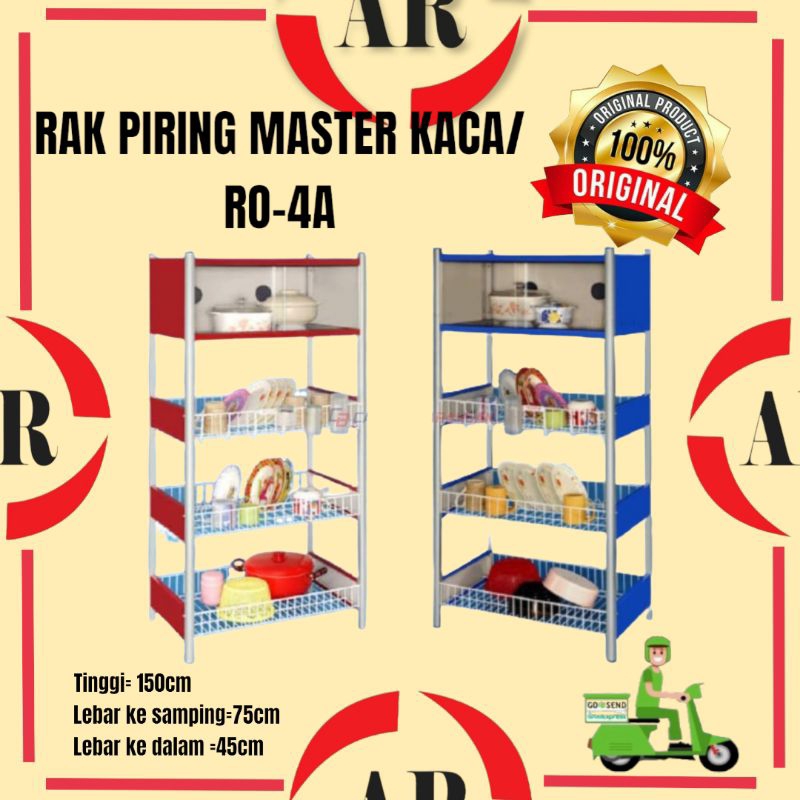 Jual ( CARGO ) RAK PIRING RO 04 / RAK PIRING MASTER KACA | Shopee Indonesia