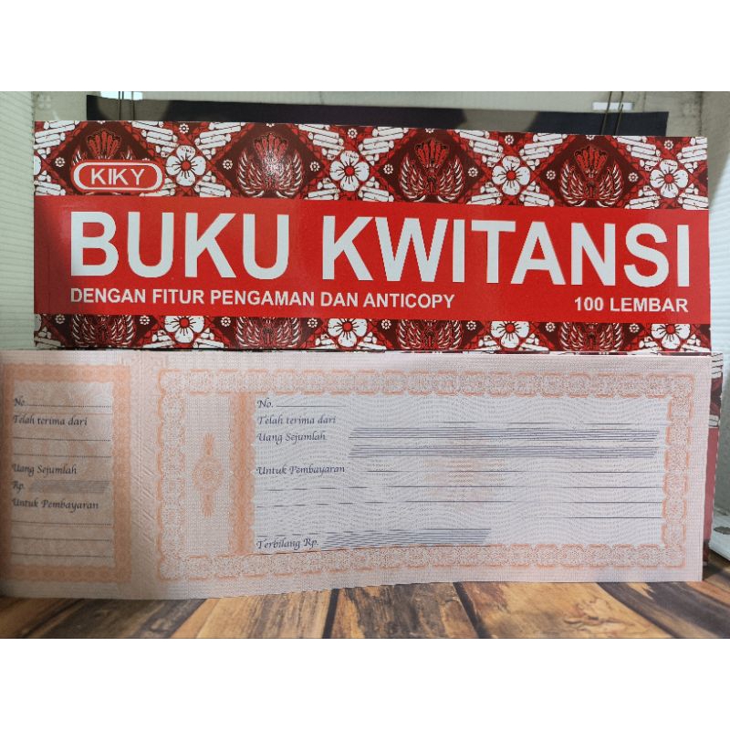 Jual Kwitansi Besar kiky 100lbr Anticopy dan pengaman uk 29x9.5cm | Shopee Indonesia