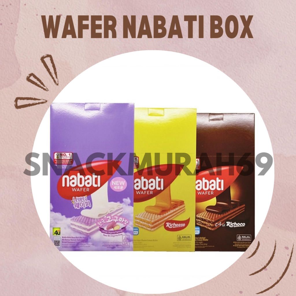 Jual Richeese Nabati Wafer Box All Varian 7 gram x 20 pcs | Wafer ...