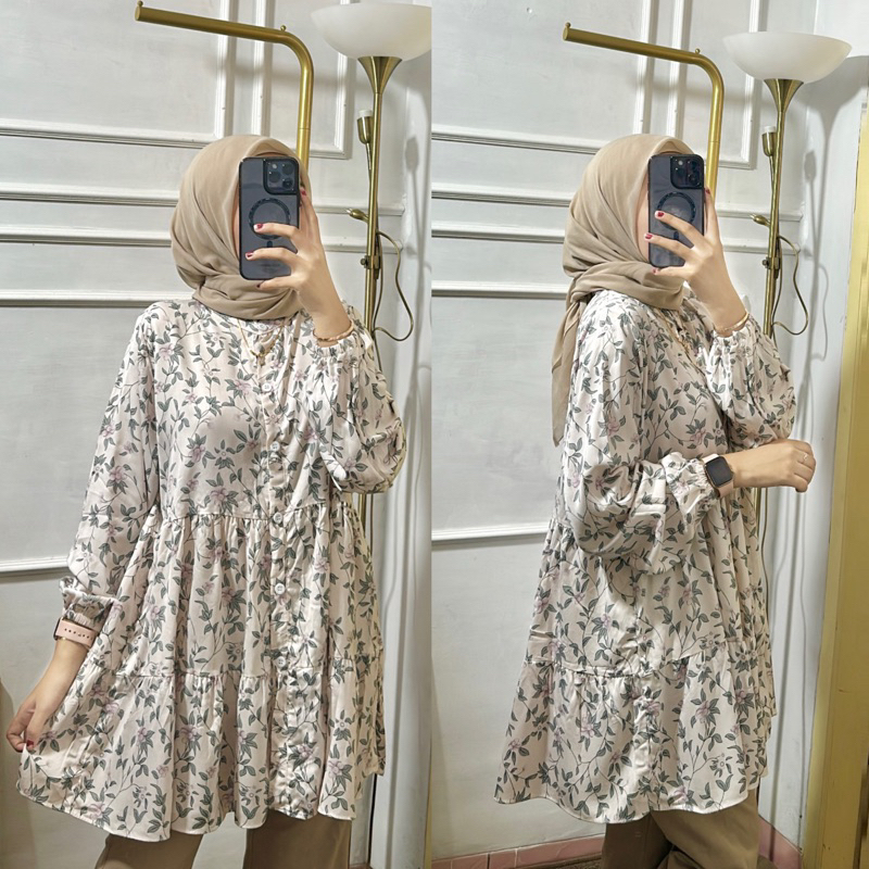 Jual HAURA BLOUSE | Atasan Rayon Motif Terlaris | Atasan Rayon ...