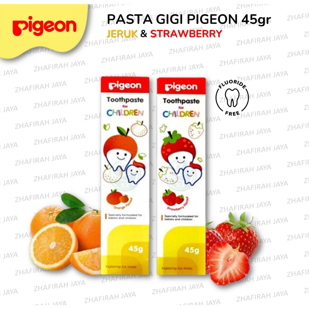 Jual PIGEON Pasta Gigi Bayi dan Anak 45gr Rasa Jeruk dan Strawberry ...